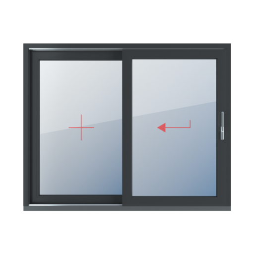 Fixed glazing, sliding left | HST | windows | Feneste