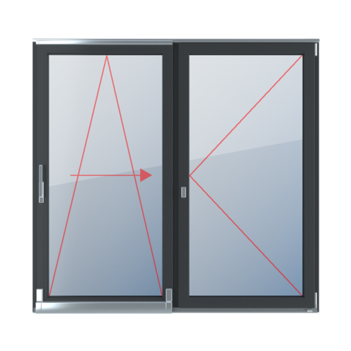 Nach rechts kippen und schieben, drehen| PSK | Fenster | Feneste