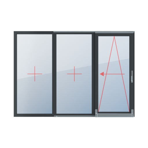 Fixed glazing in a frame, tilt and slide left | PSK | Windows | Feneste